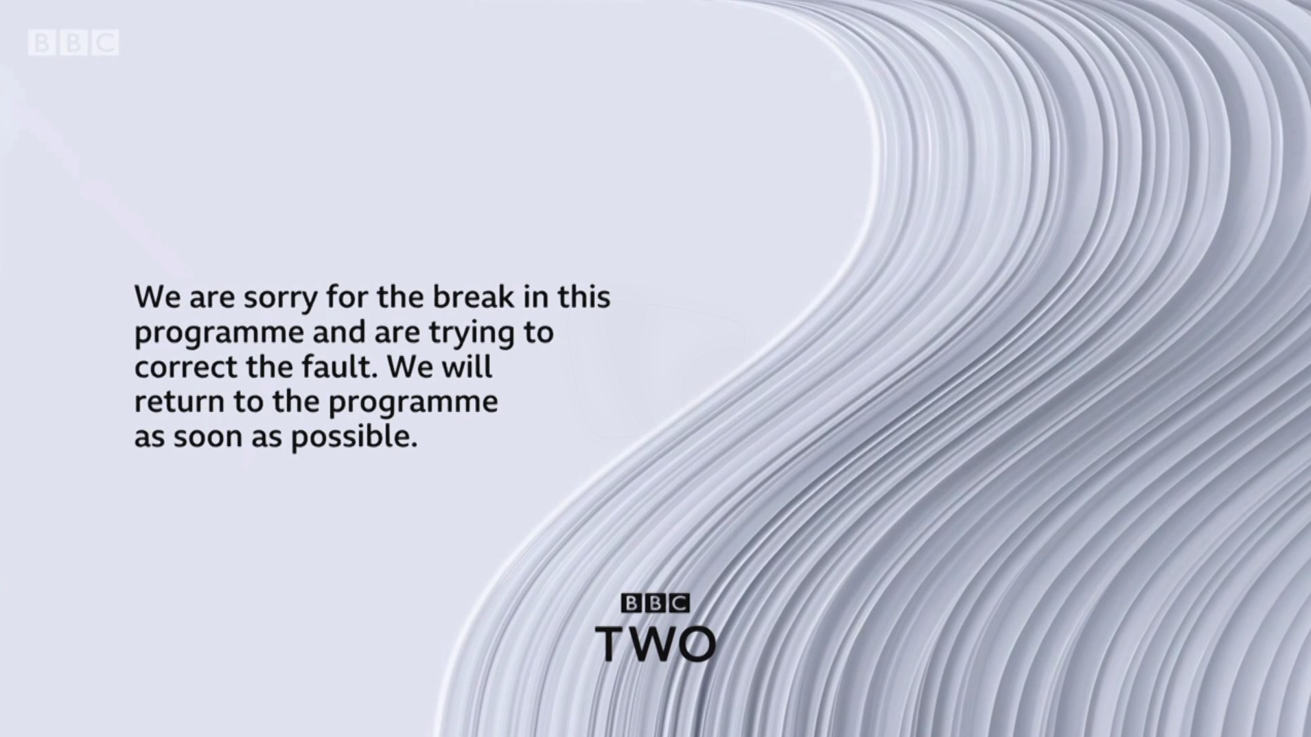Epic fail for BBC Two playout - Clean Feed