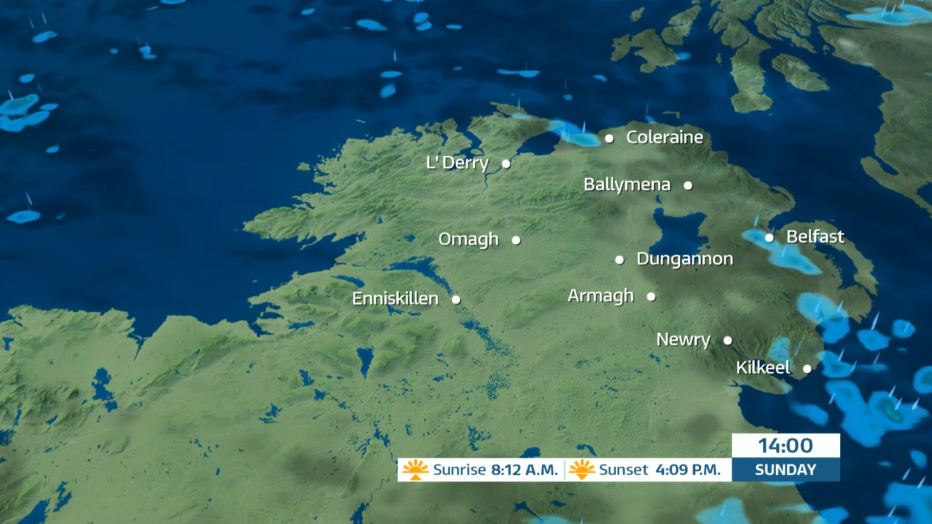 ITV branding on UTV weather - Clean Feed