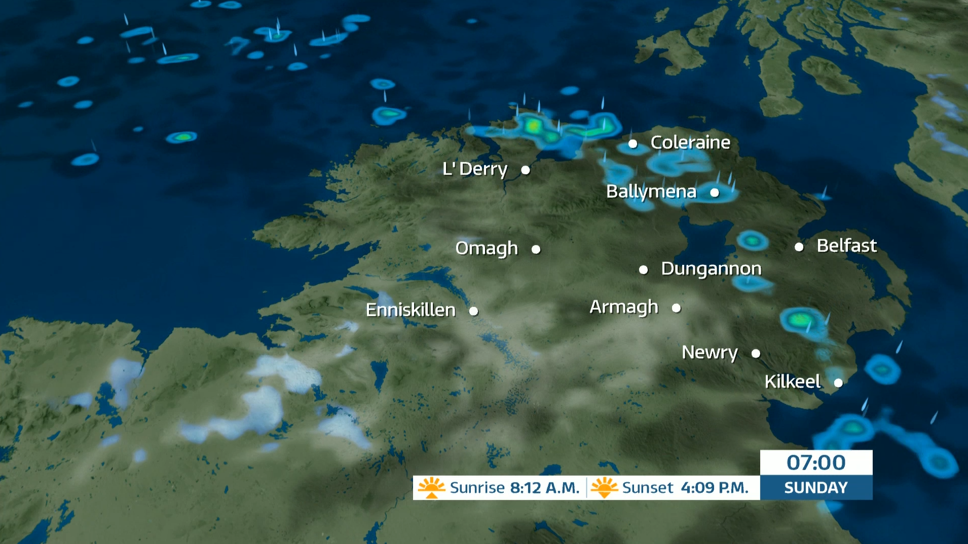 ITV branding on UTV weather - Clean Feed