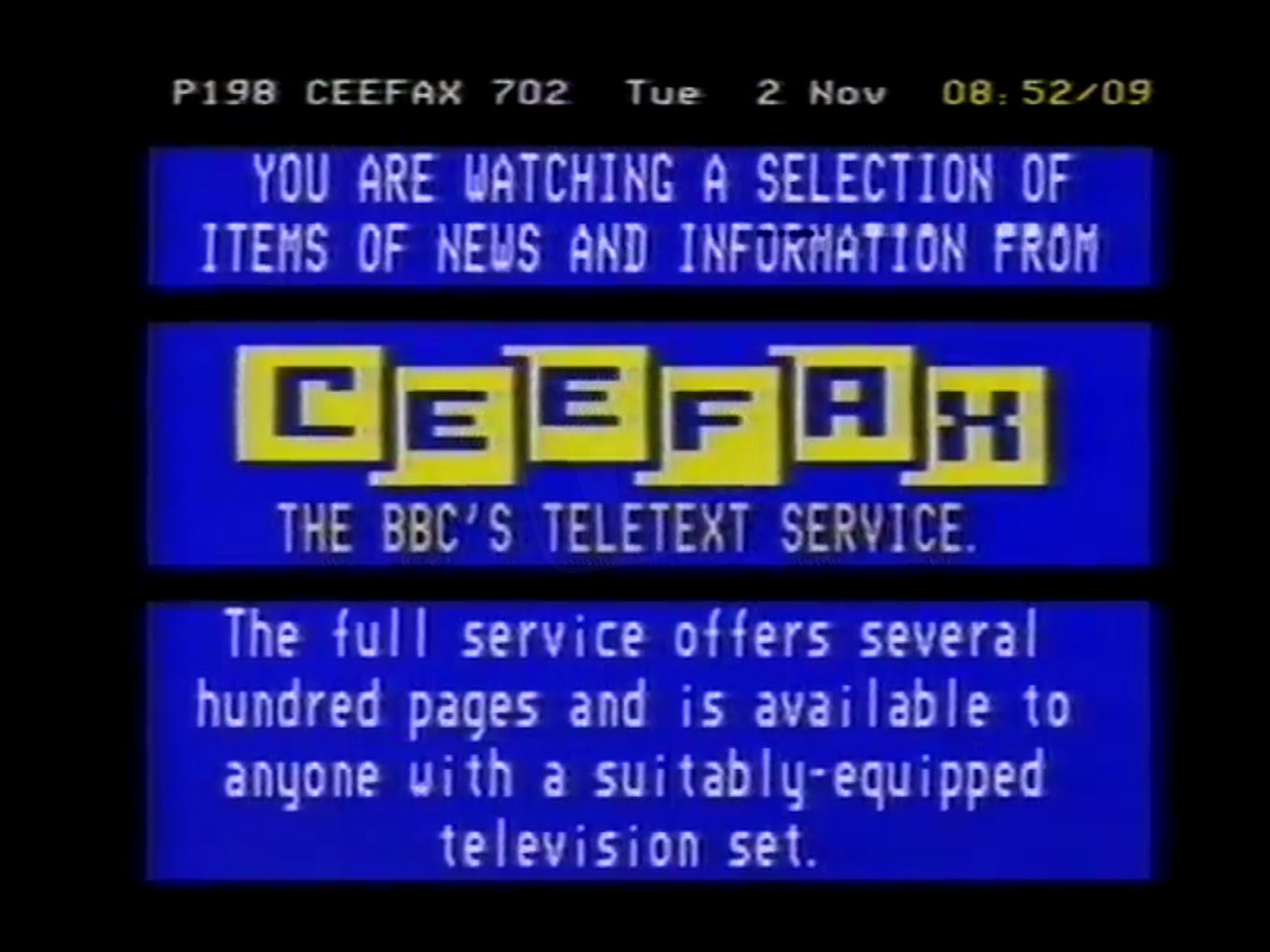 The history of Pages from Ceefax (part 2/3) - Rewind
