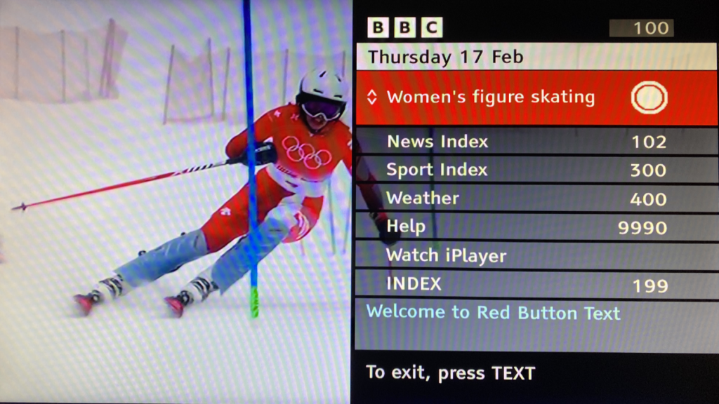 BBC Red Button text service updated with new BBC logo - Clean Feed