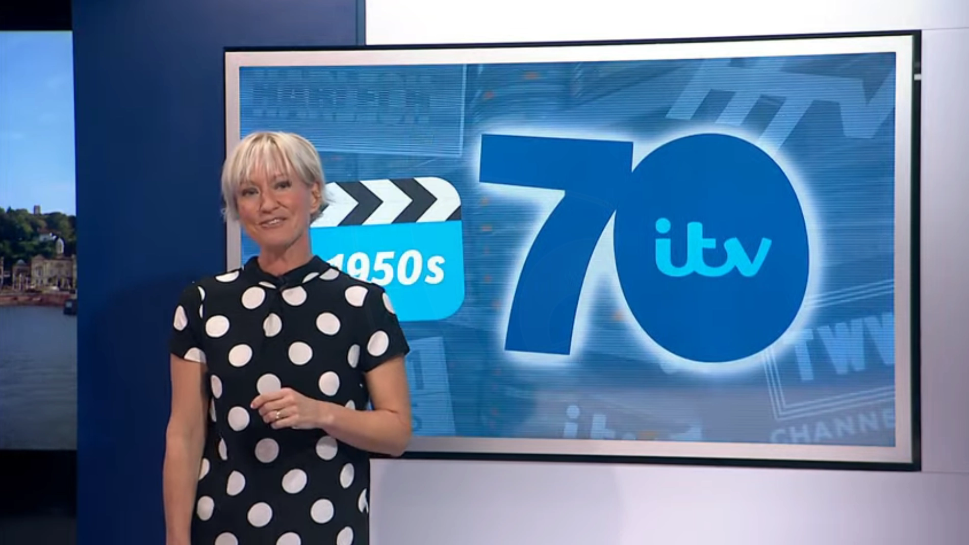 70th anniversary of ITV being celebrated on regional news programmes ...