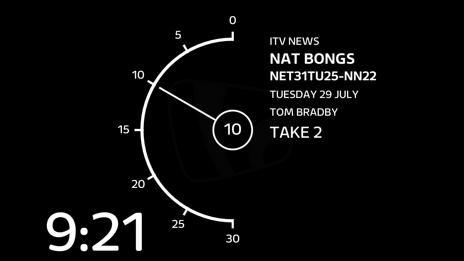 Technical error delays opening headlines on ITV News at Ten - Clean Feed